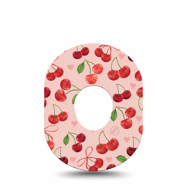 ExpressionMed Cherries Adhesive Patch Dexcom G7/Dexcom ONE+ - Diabeticsupply.co.uk