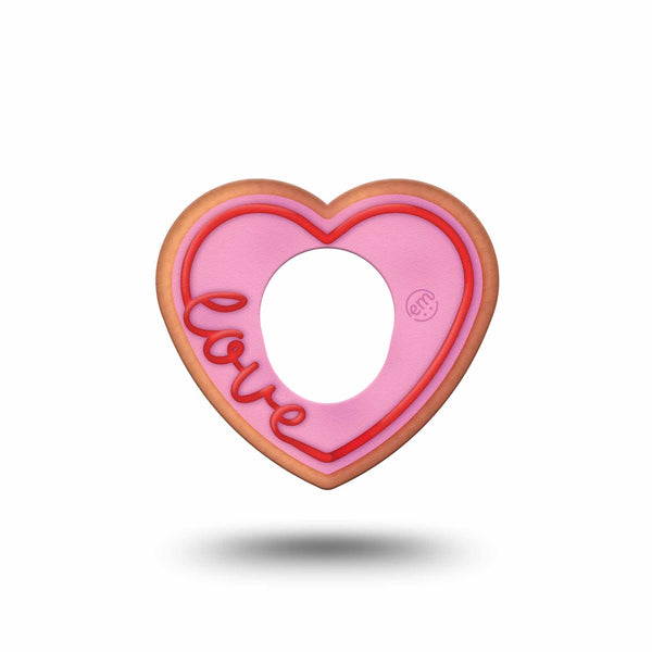 ExpressionMed Love Cookie Heart Shaped Adhesive Patch Dexcom G7/Dexcom - Diabeticsupply.co.uk