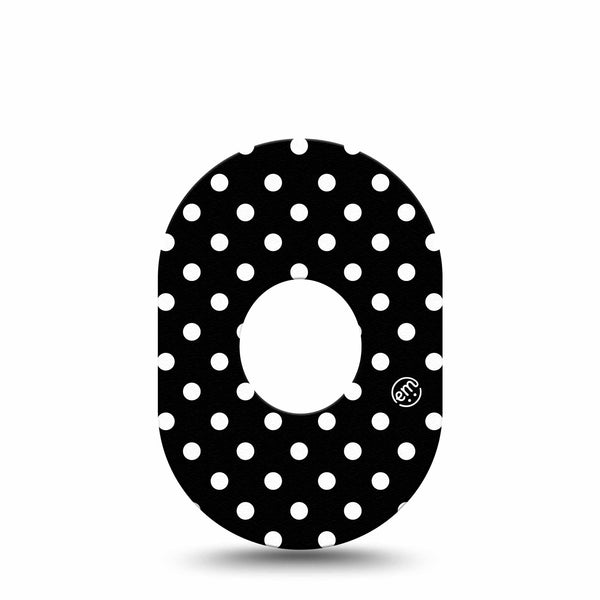 ExpressionMed Black & White Polka Dot Adhesive Patch Dexcom G7/Dexcom - Diabeticsupply.co.uk