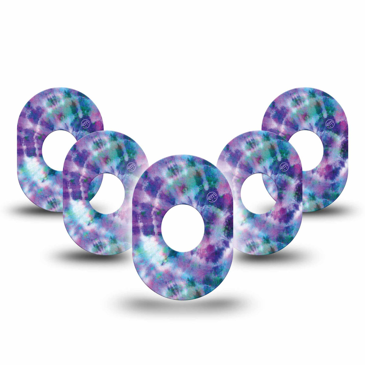 ExpressionMed Purple Tie Dye Adhesive Patch Dexcom G7/Dexcom ONE+ - Diabeticsupply.co.uk