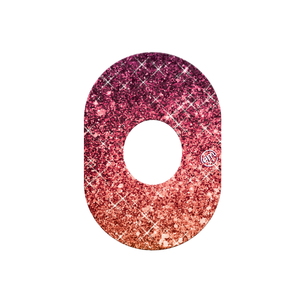 ExpressionMed Glittering Fall Ombre Adhesive Patch Dexcom G7/Dexcom ON - Diabeticsupply.co.uk