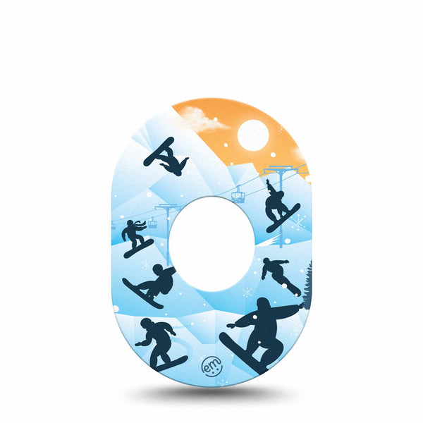 ExpressionMed Shredding Snow Adhesive Patch Dexcom G7/Dexcom ONE+ - Diabeticsupply.co.uk