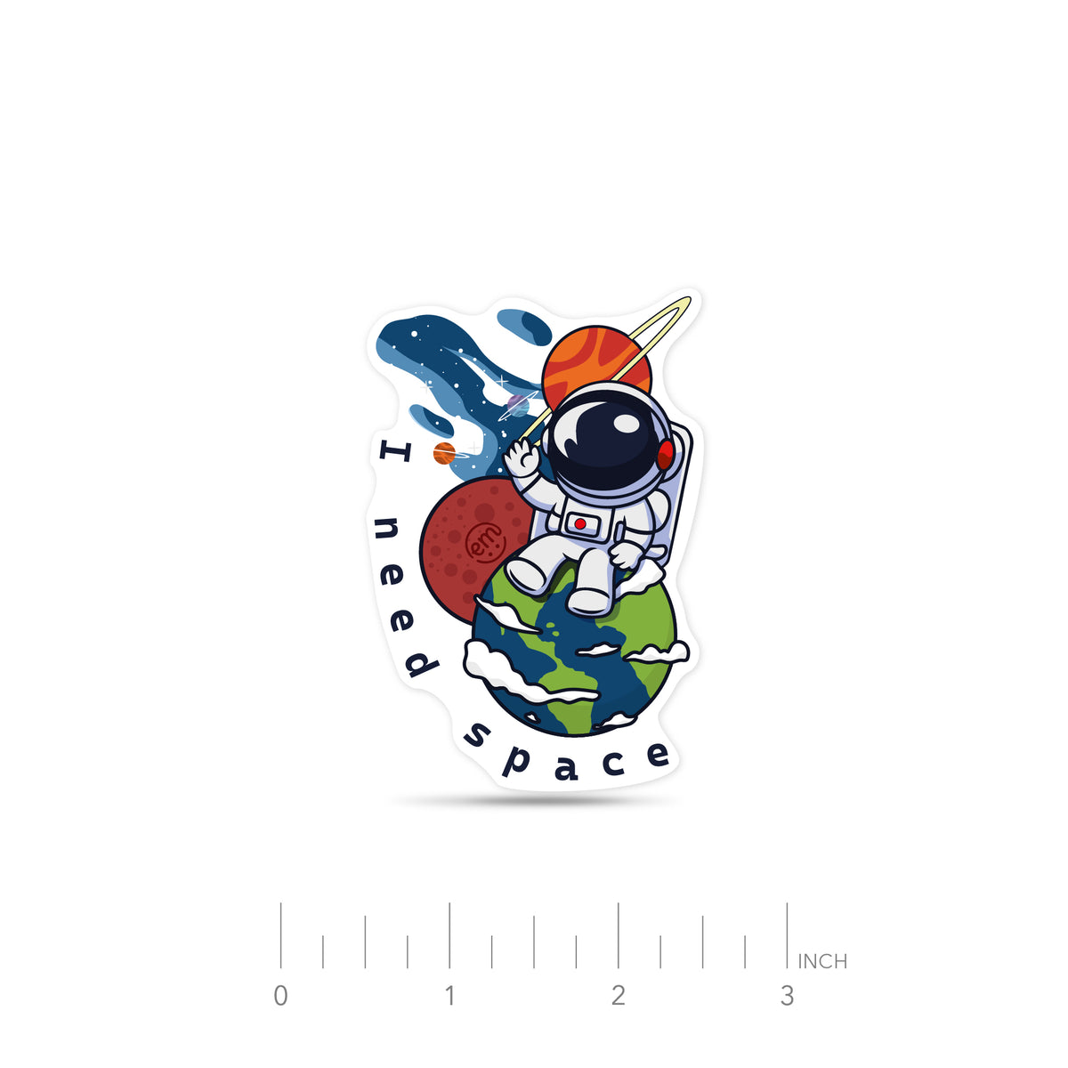 ExpressionMed Astronaut Decal Sticker - Diabeticsupply.co.uk