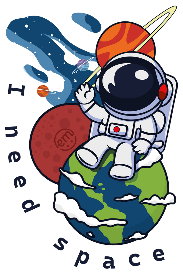 ExpressionMed Astronaut Decal Sticker - Diabeticsupply.co.uk