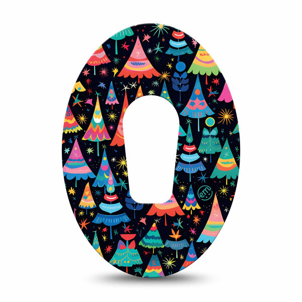 ExpressionMed Bright Trees Adhesive Patch Dexcom G6/One - Diabeticsupply.co.uk