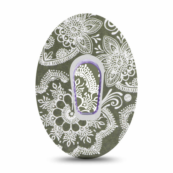 ExpressionMed Olive Henna Adhesive Patch Dexcom G6/One - Diabeticsupply.co.uk