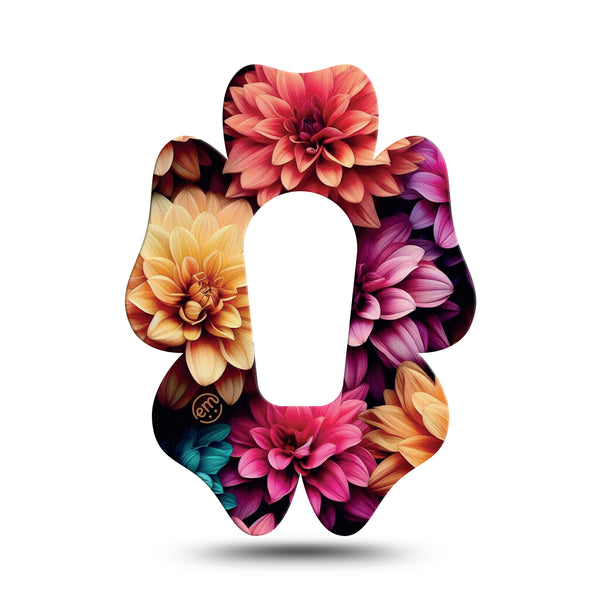 ExpressionMed G6/One Dahlia Bouquet Flower Adhesive Patch Dexcom - Diabeticsupply.co.uk