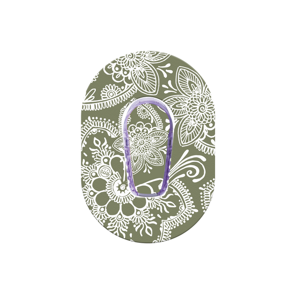 ExpressionMed Mini Olive Henna Adhesive Patch Dexcom G6/One - Diabeticsupply.co.uk