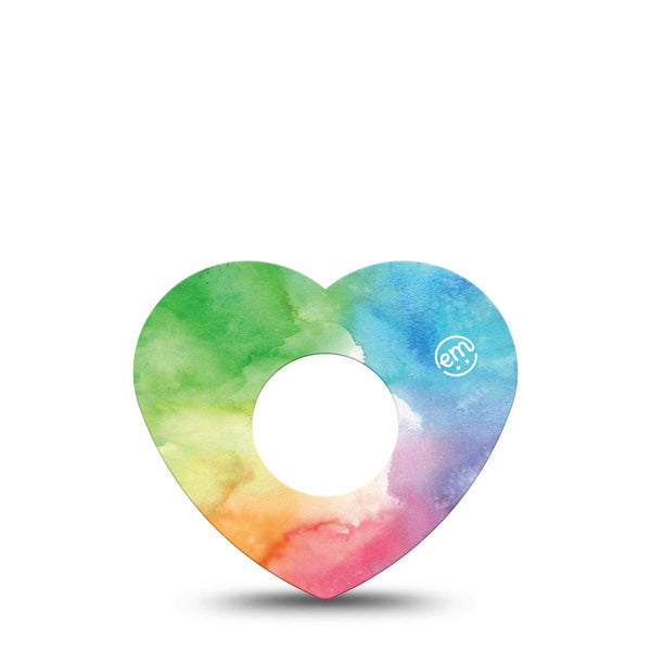 ExpressionMed Rainbow Clouds Heart Adhesive Patch Infusion Set - Diabeticsupply.co.uk