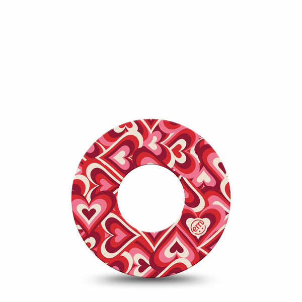 ExpressionMed Valentine Hearts Adhesive Patch Freestyle Libre 2 - Diabeticsupply.co.uk