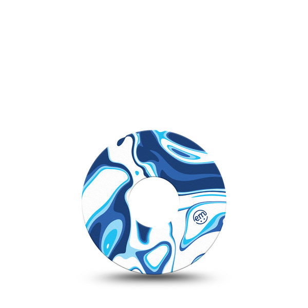 ExpressionMed Blue Marble Adhesive Patch Freestyle Libre 3 - Diabeticsupply.co.uk