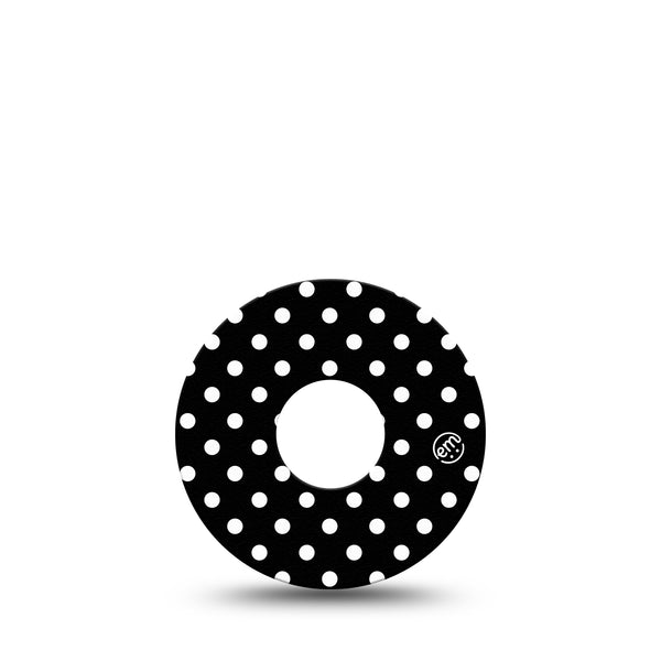 ExpressionMed Black & White Polka Dot Adhesive Patch Freestyle Libre 3 - Diabeticsupply.co.uk