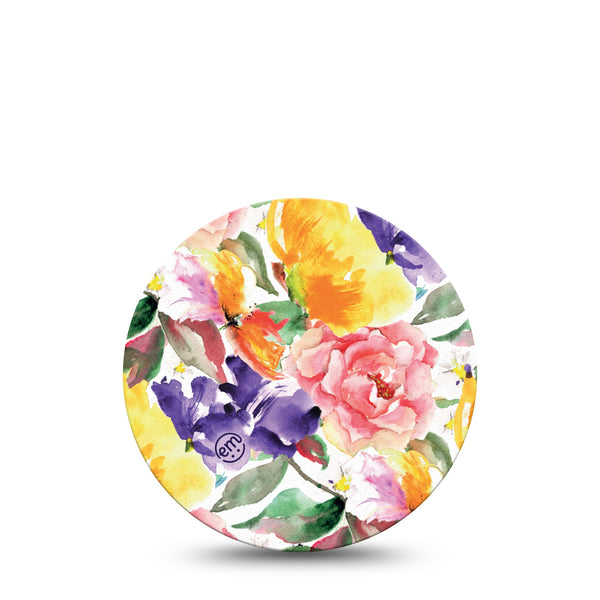 ExpressionMed OverPatch Floral Art Adhesive Patch Freestyle Libre 2 or - Diabeticsupply.co.uk