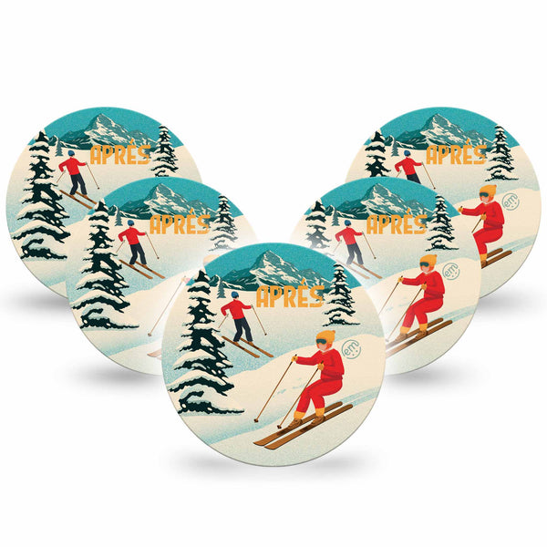 ExpressionMed OverPatch Retro Winter Adhesive Patch Freestyle Libre 2 - Diabeticsupply.co.uk