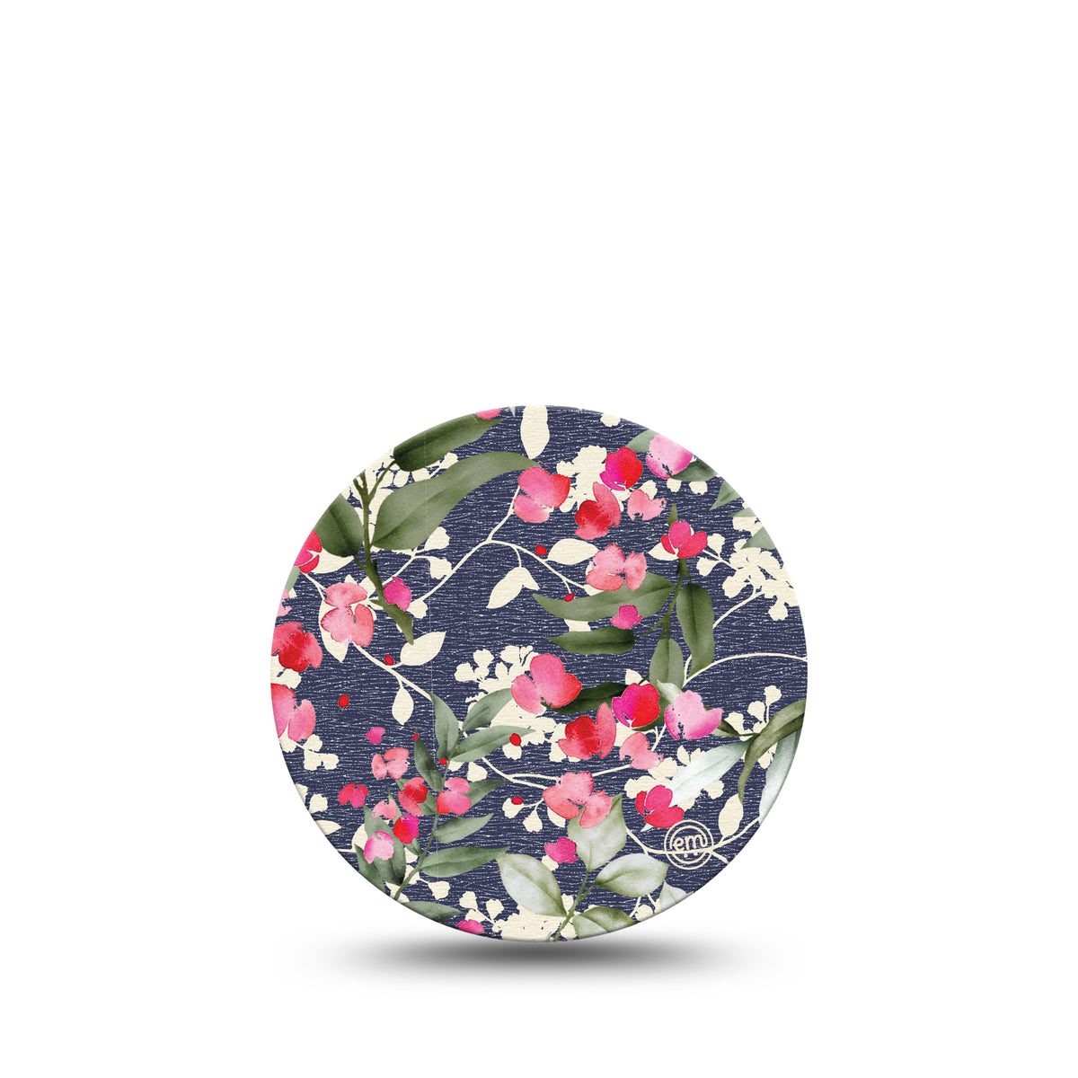 ExpressionMed OverPatch Denim Flowers Adhesive Patch Freestyle Libre 3 - Diabeticsupply.co.uk