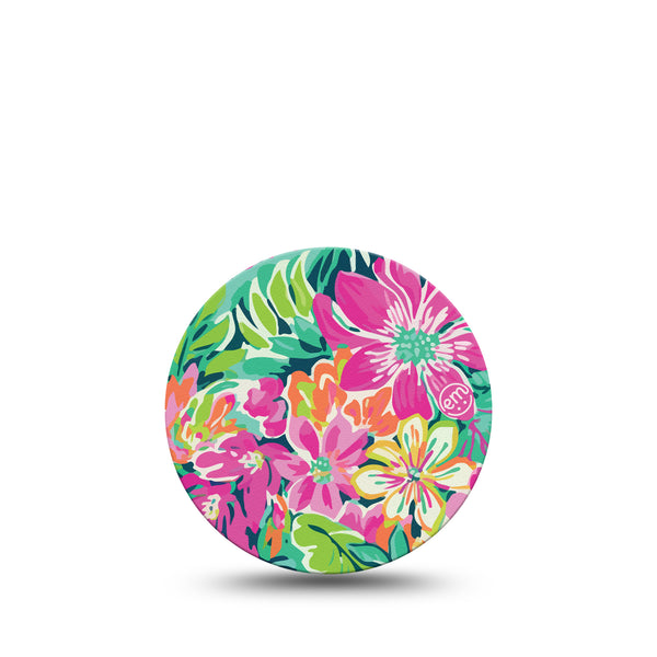 ExpressionMed OverPatch Tropic Burst Adhesive Patch Freestyle Libre 3 - Diabeticsupply.co.uk