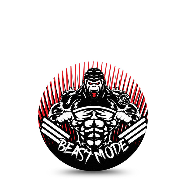 ExpressionMed OverPatch Beast Mode Adhesive Patch Freestyle Libre 2 or - Diabeticsupply.co.uk