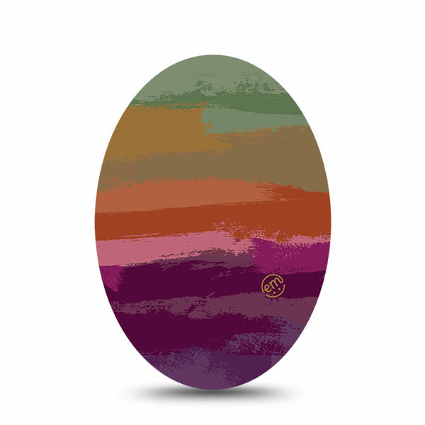 ExpressionMed Falling Colours Adhesive Patch Oval - Diabeticsupply.co.uk