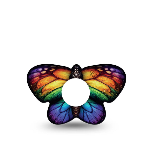 ExpressionMed Rainbow Butterfly Shape Adhesive Patch Infusion Set - Diabeticsupply.co.uk