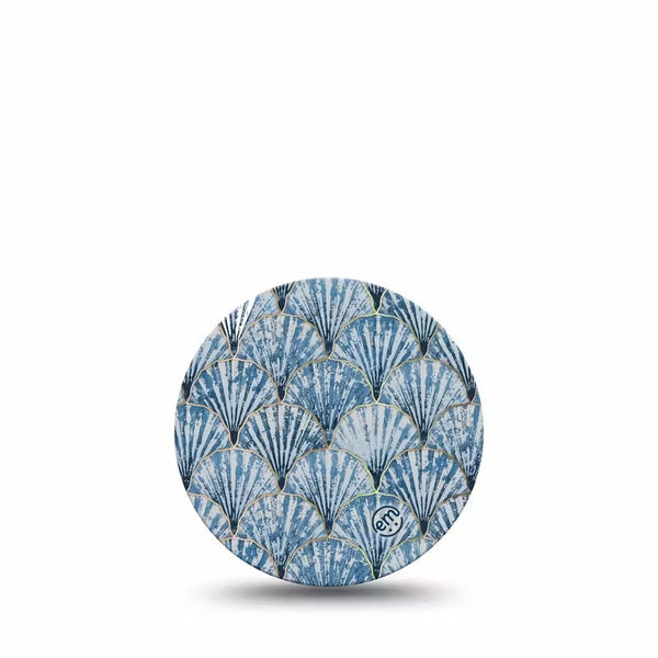 ExpressionMed OverPatch Seashells Adhesive Patch Freestyle Libre 2 or - Diabeticsupply.co.uk