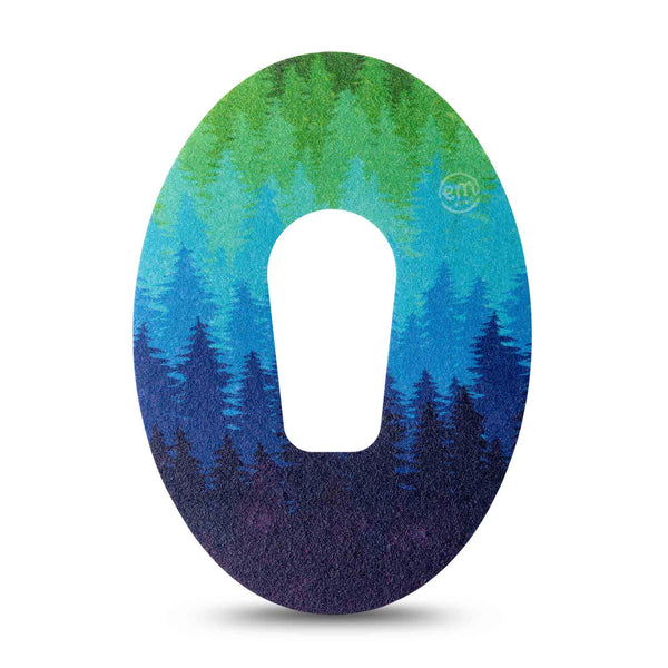 ExpressionMed Pine Trees Adhesive Patch Dexcom G6/One - Diabeticsupply.co.uk