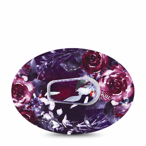 ExpressionMed Dexcom G6/One Transmitter Sticker (Dark Rose) - Diabeticsupply.co.uk