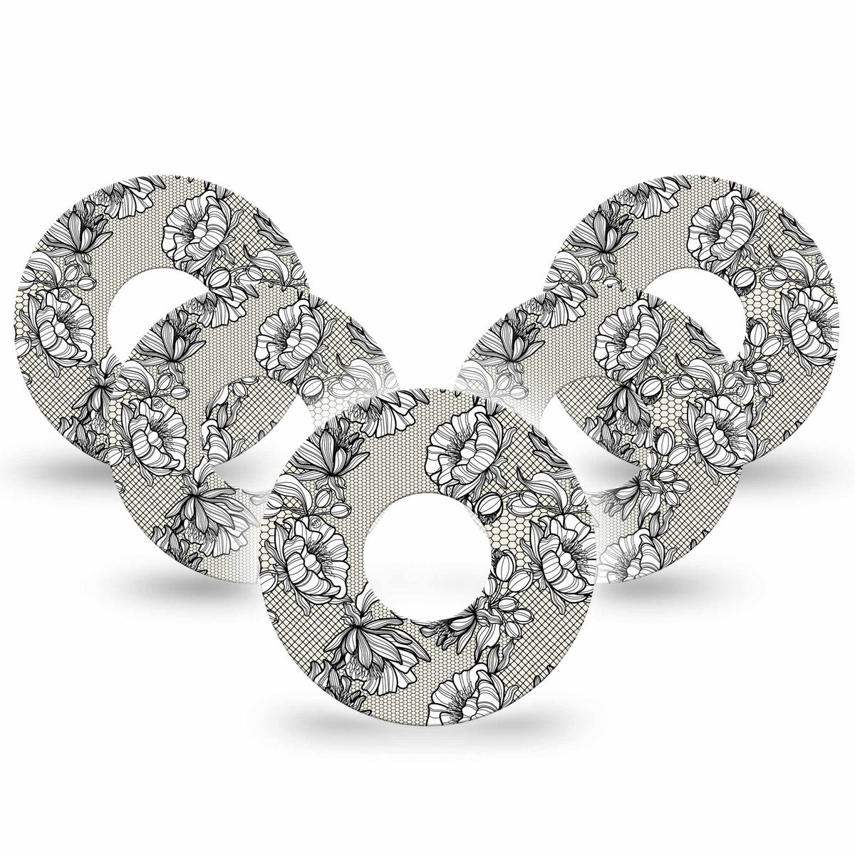 ExpressionMed Black Lace Adhesive Patch Infusion Set - Diabeticsupply.co.uk