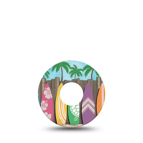 ExpressionMed Surfs Up Adhesive Patch Freestyle Libre 3 - Diabeticsupply.co.uk