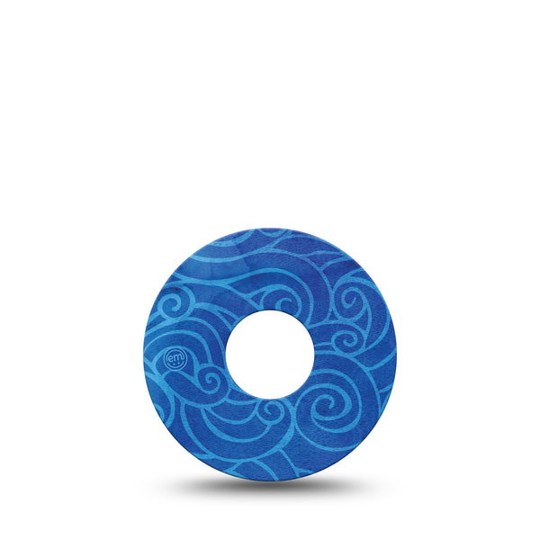 ExpressionMed Watercolour Waves Adhesive Patch Freestyle Libre 3 - Diabeticsupply.co.uk