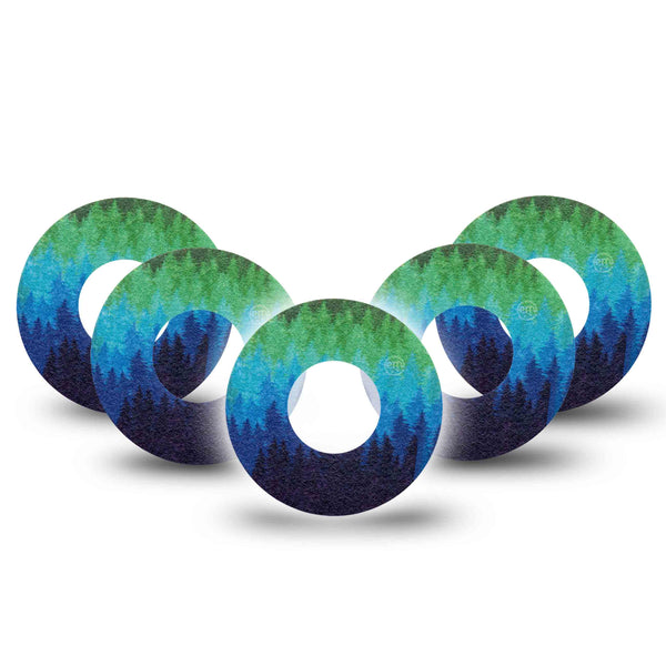 ExpressionMed Pine Trees Adhesive Patch Freestyle Libre 2 - Diabeticsupply.co.uk