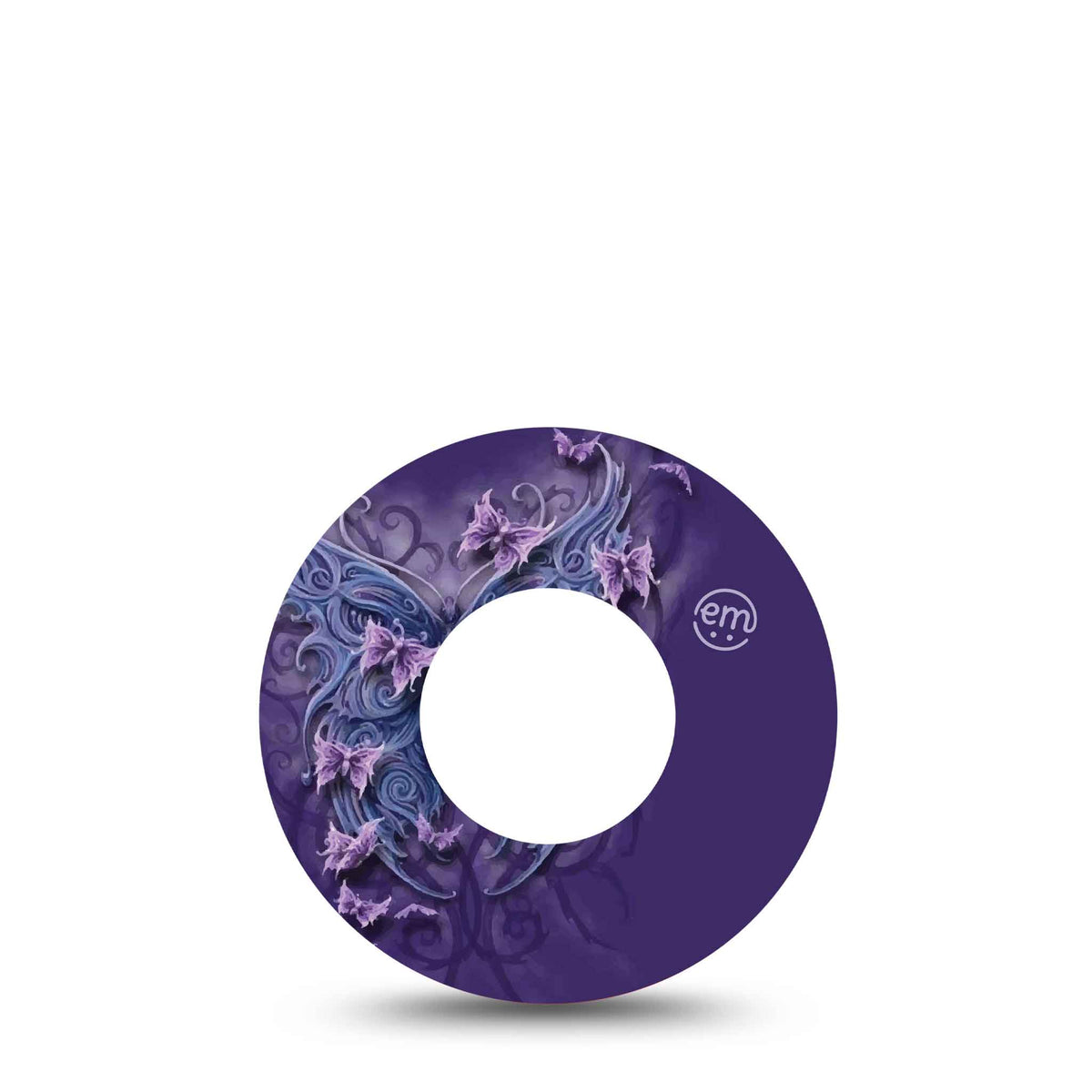 ExpressionMed Purple Butterfly Adhesive Patch Freestyle Libre 2 - Diabeticsupply.co.uk