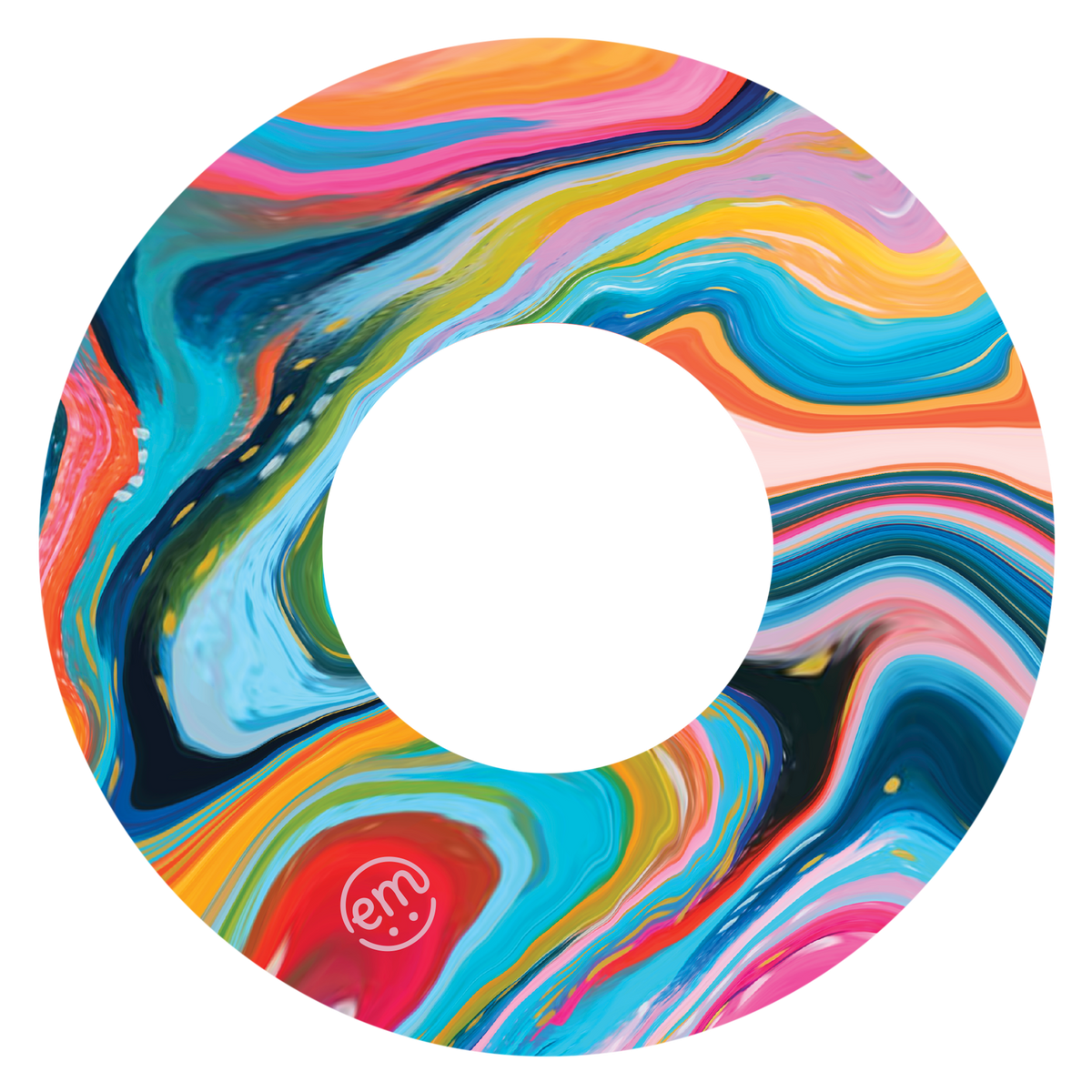 ExpressionMed Colour Melting Swirl Adhesive Patch Freestyle Libre 2 - Diabeticsupply.co.uk