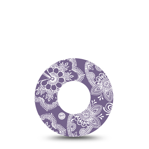 ExpressionMed Purple Henna Adhesive Patch Freestyle Libre 2 - Diabeticsupply.co.uk