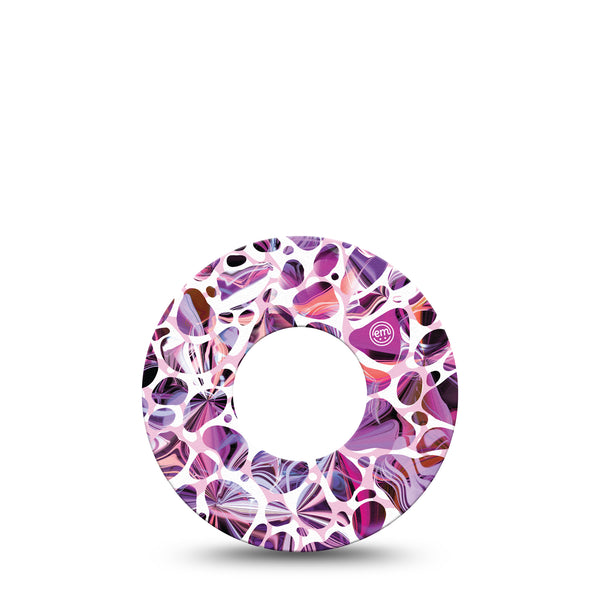 ExpressionMed Purple Pebbles Adhesive Patch Freestyle Libre 2 - Diabeticsupply.co.uk