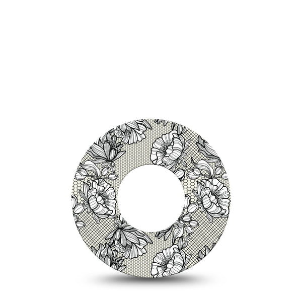 ExpressionMed Black Lace Adhesive Patch Freestyle Libre 2 - Diabeticsupply.co.uk