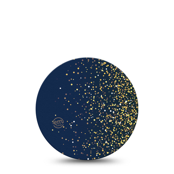 ExpressionMed OverPatch Gold Sparkles Adhesive Patch Freestyle Libre 2 - Diabeticsupply.co.uk