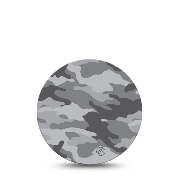 ExpressionMed OverPatch Grey Camo Adhesive Patch Freestyle Libre 2 or - Diabeticsupply.co.uk
