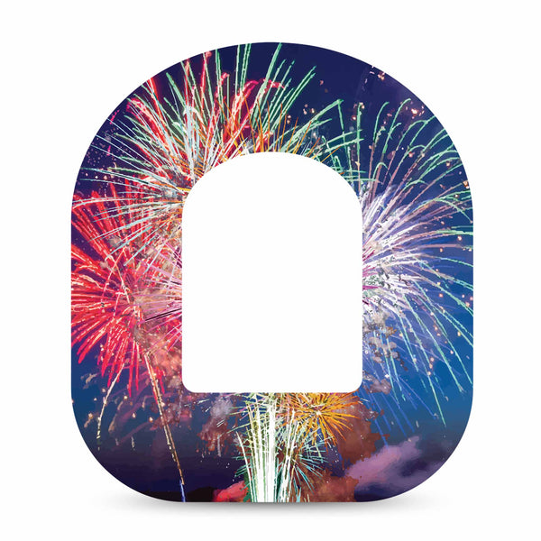 ExpressionMed Fireworks Adhesive Patch Omnipod - Diabeticsupply.co.uk