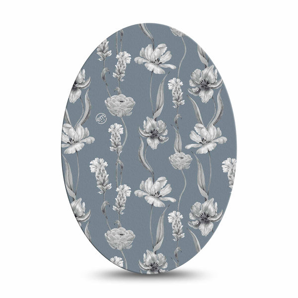 ExpressionMed Muted Petals Adhesive Patch Oval - Diabeticsupply.co.uk