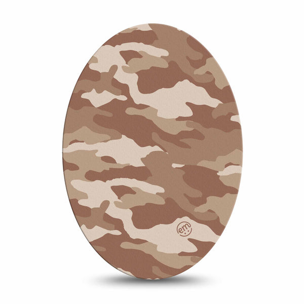 ExpressionMed Desert Camo Adhesive Patch Oval - Diabeticsupply.co.uk