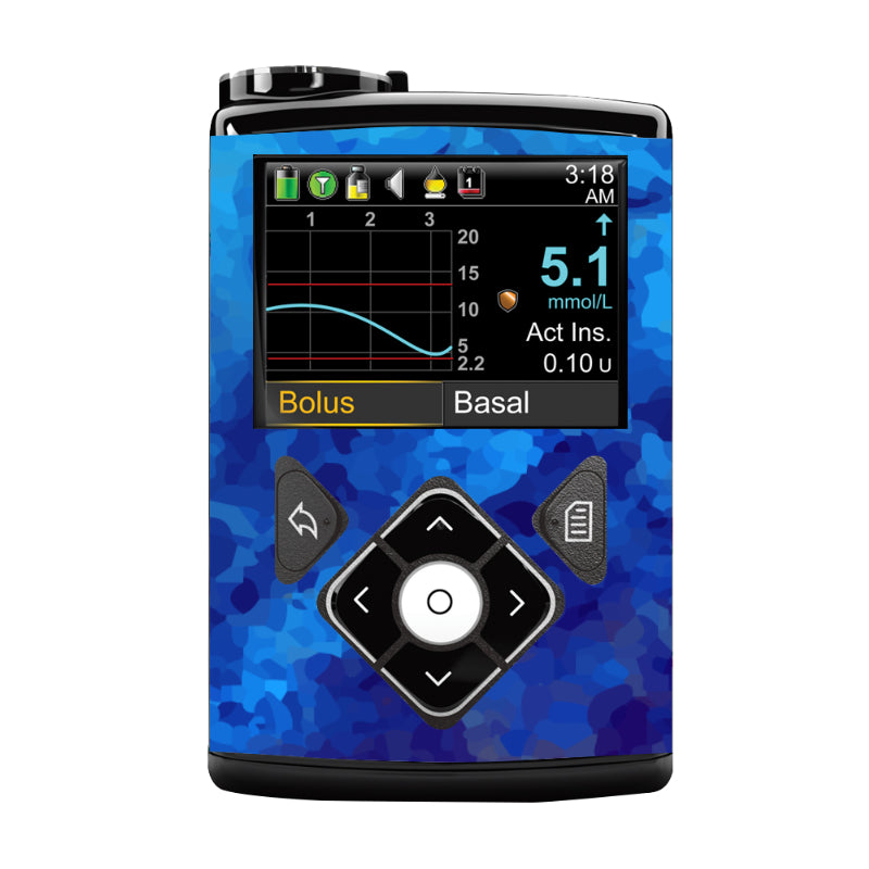 Medtronic 640/670/780G Pump Sticker (Deep Blue) - Diabeticsupply.co.uk