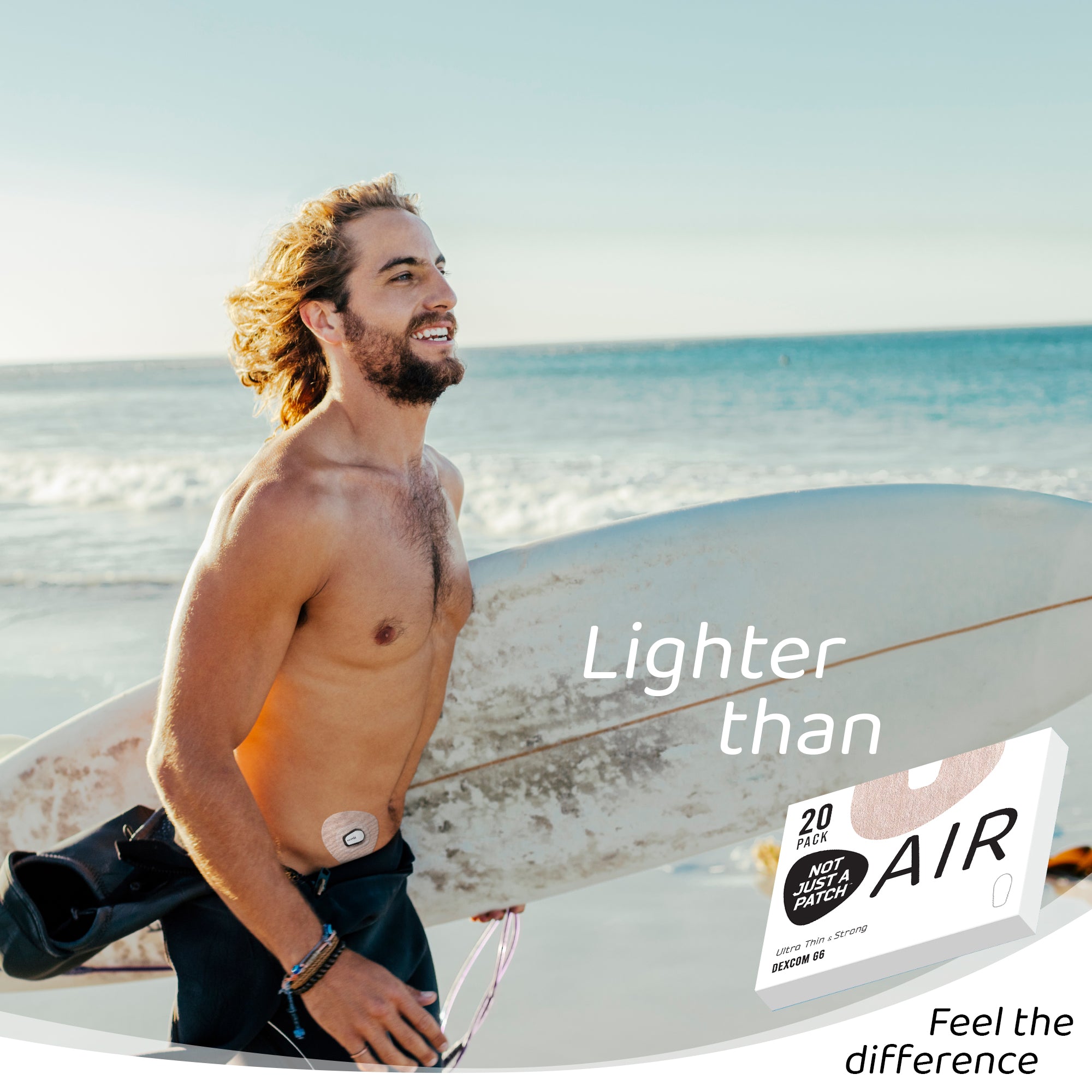 Not Just a Patch Air - Dexcom G6/One - 20 Pack - Diabeticsupply.co.uk