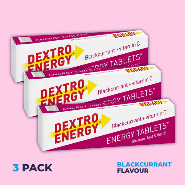 Dextro Energy Tablets - Blackcurrant (3 Pack) - Diabeticsupply.co.uk