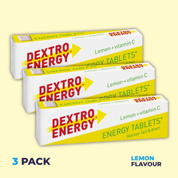 Dextro Energy Tablets - Lemon (3 Pack) - Diabeticsupply.co.uk
