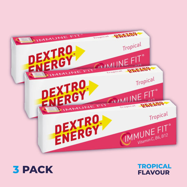 Dextro Energy Tablets - Tropical (3 Pack) - Diabeticsupply.co.uk