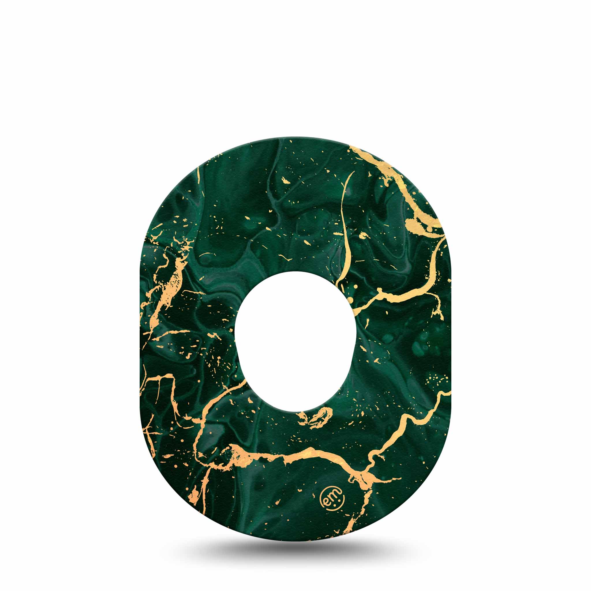 ExpressionMed Green & Gold Marble Adhesive Patch Dexcom G7 - Diabeticsupply.co.uk