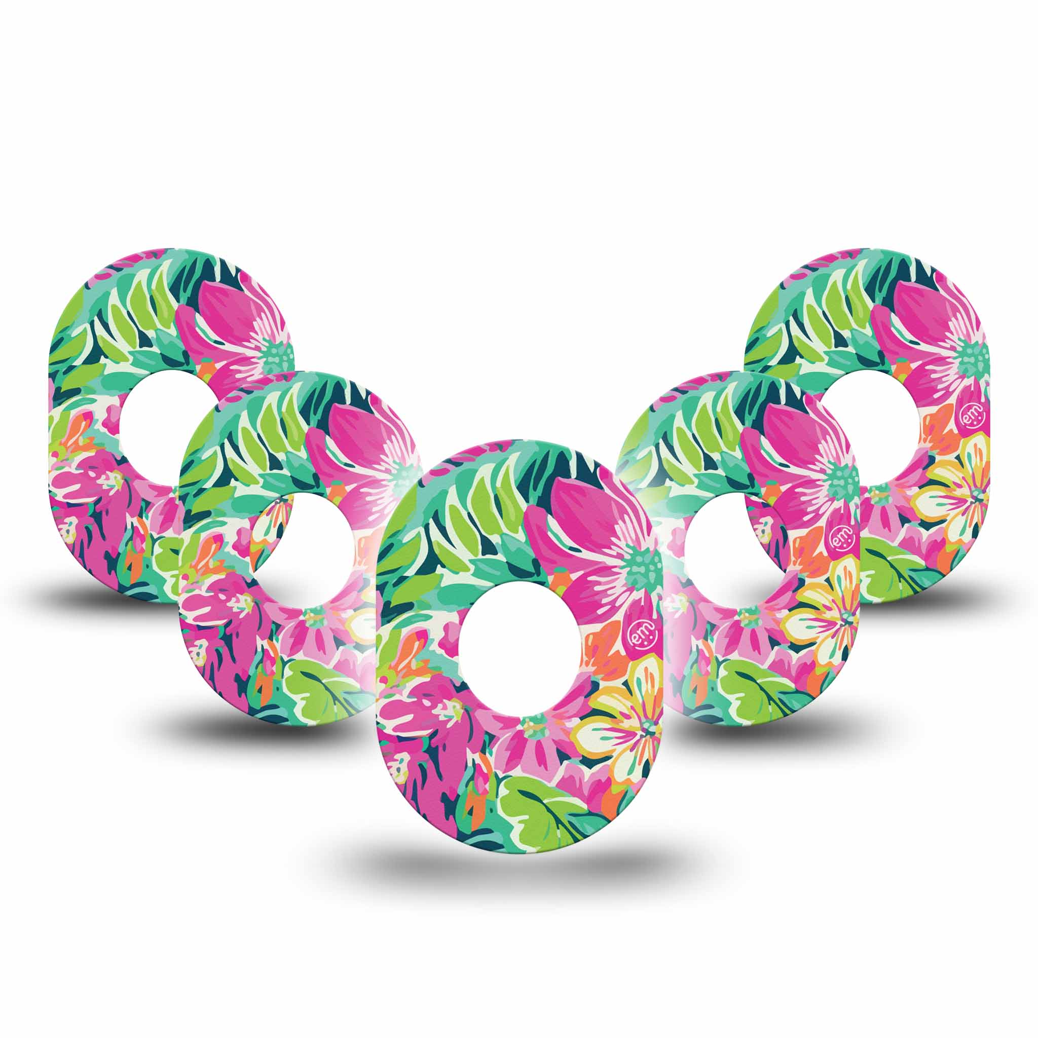 ExpressionMed Tropic Burst Adhesive Patch Dexcom G7/Dexcom ONE+ - Diabeticsupply.co.uk