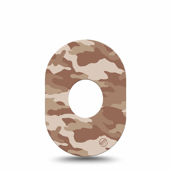 ExpressionMed Desert Camo Adhesive Patch Dexcom G7/Dexcom ONE+ - Diabeticsupply.co.uk