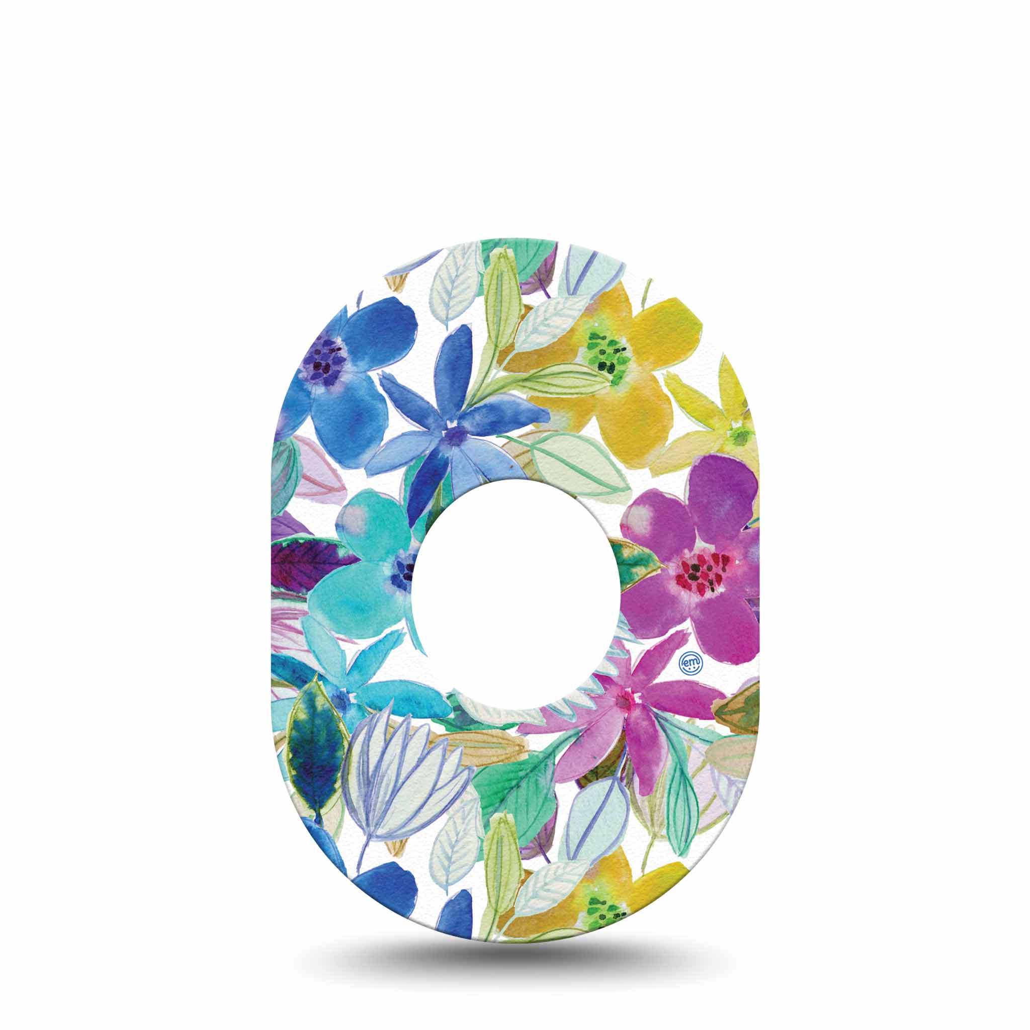 Expressionmed Watercolour Floral Adhesive Patch Dexcom G7dexcom One