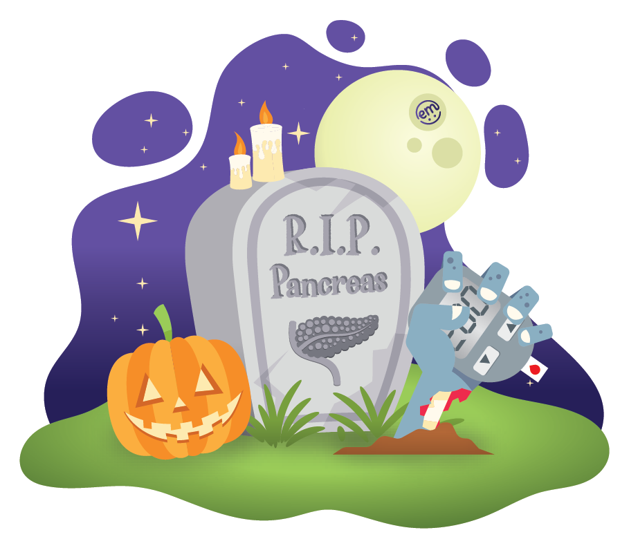 ExpressionMed RIP Pancreas Single Decal Sticker - Diabeticsupply.co.uk